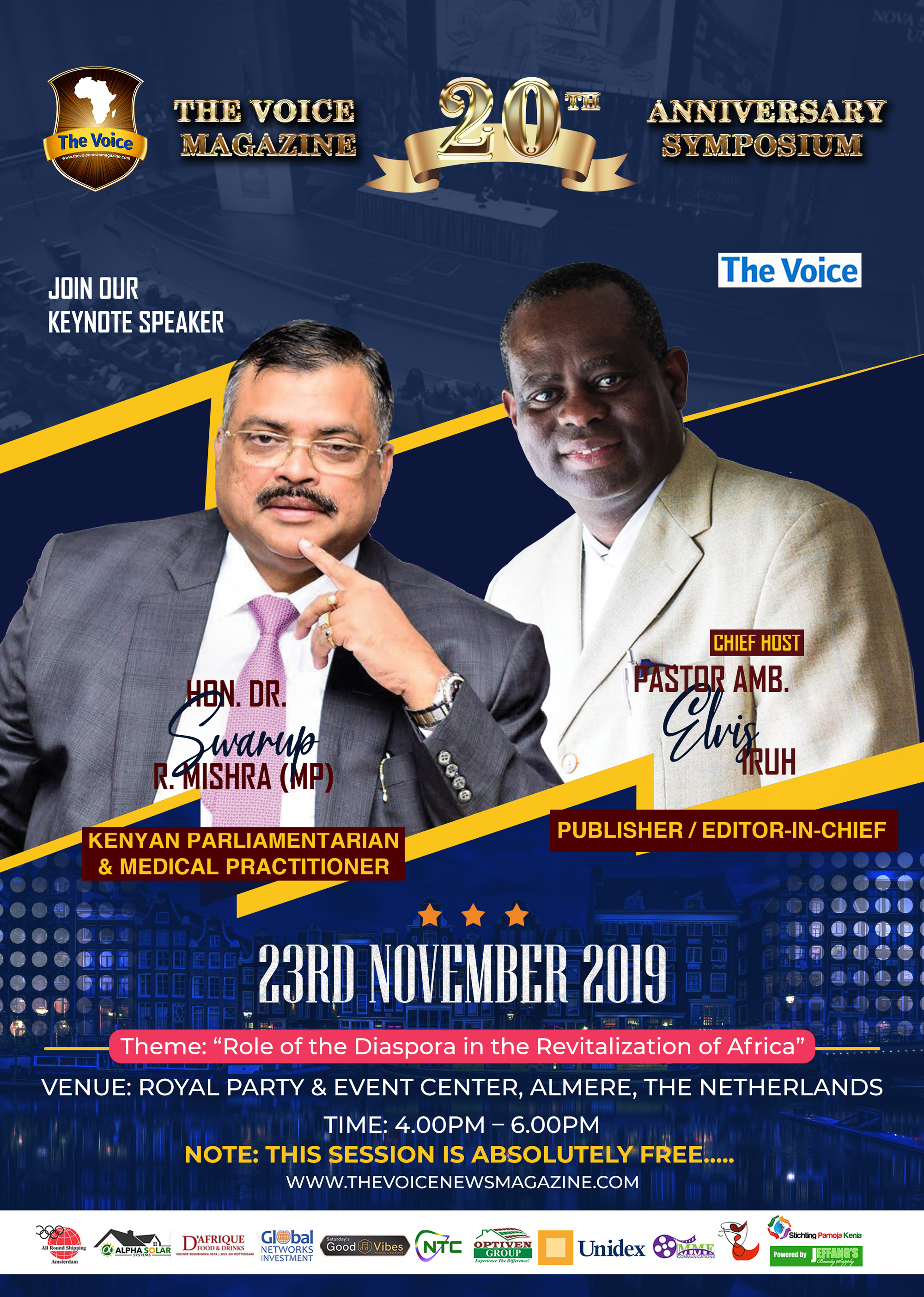 Keynote speaker flyer The Voice